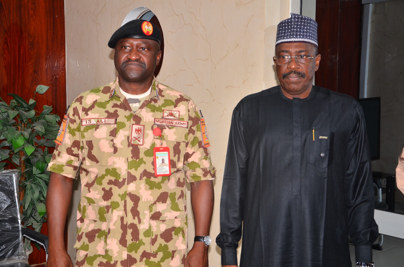 FORCE COMMANDER, MAJ. GEN. IBRAHIM ALI VISITS CHADIEN DEFENCE MINISTER • Harps on more support ...