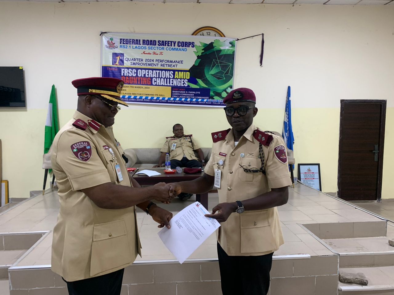 Quarter One Retreat: Show More Commitment to FRSC Mission, Vision ...
