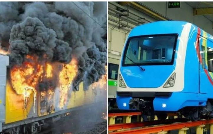 F!re rocks Lagos Blue Line rail track - Trek AfricaTrek Africa