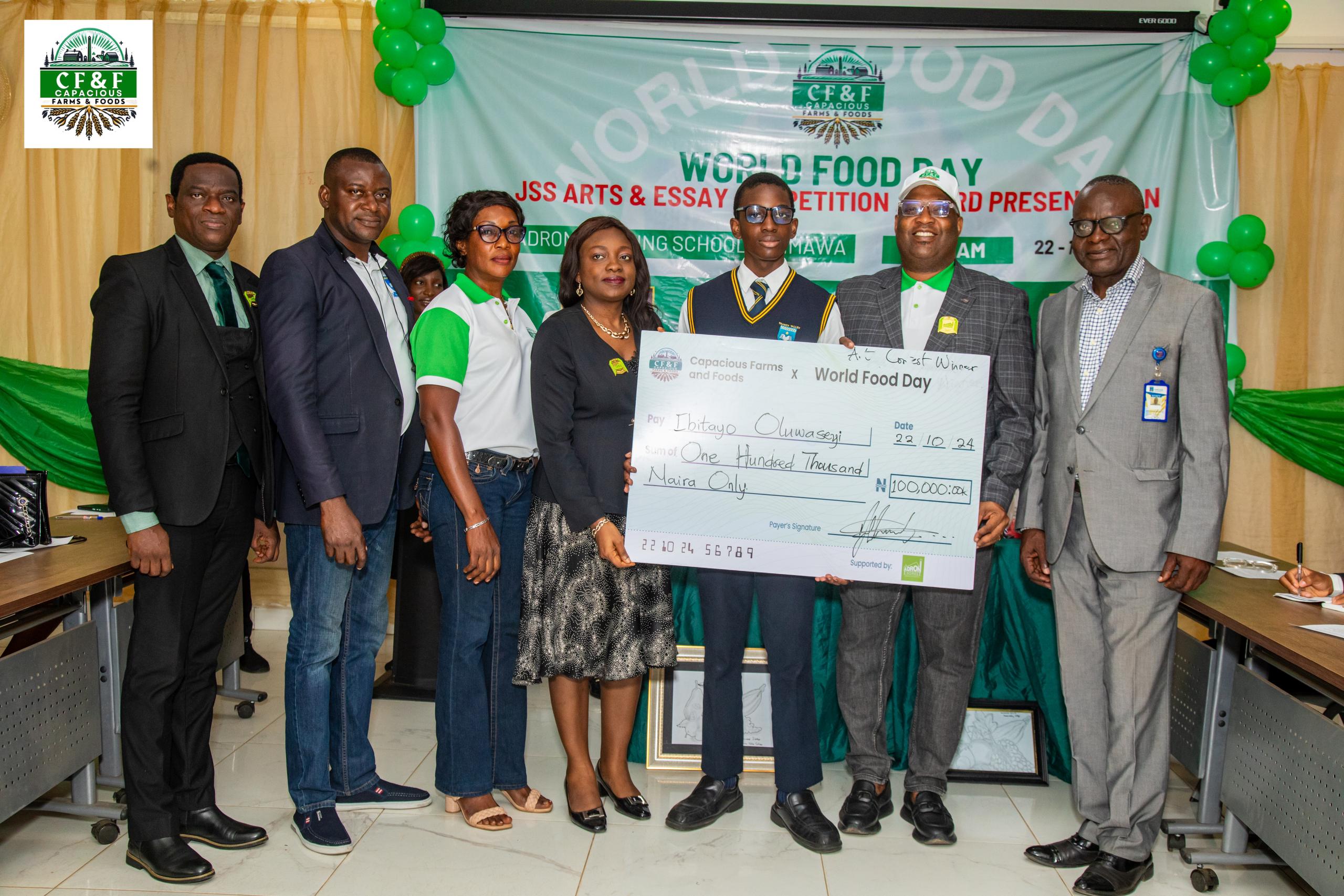 Capacious Farms and Adron Homes Celebrate World Food Day with JSS Arts ...