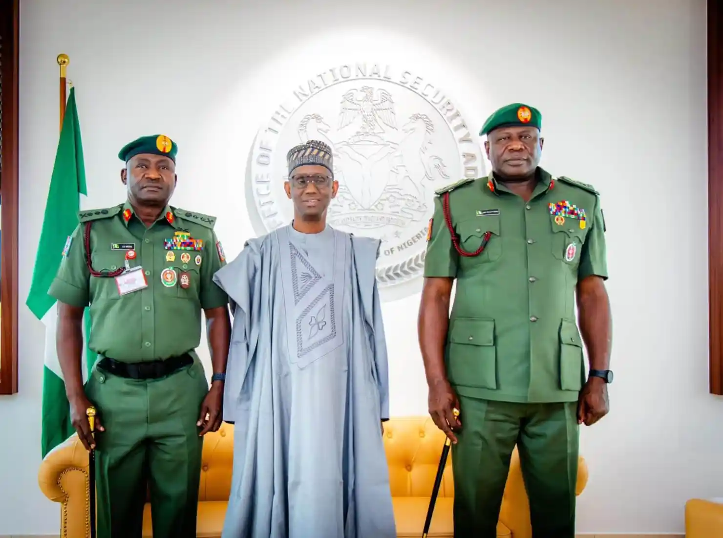 Acting COAS Oluyede Meets with NSA Ribadu And CDS Musa For Strategic Talks - Trek AfricaTrek Africa