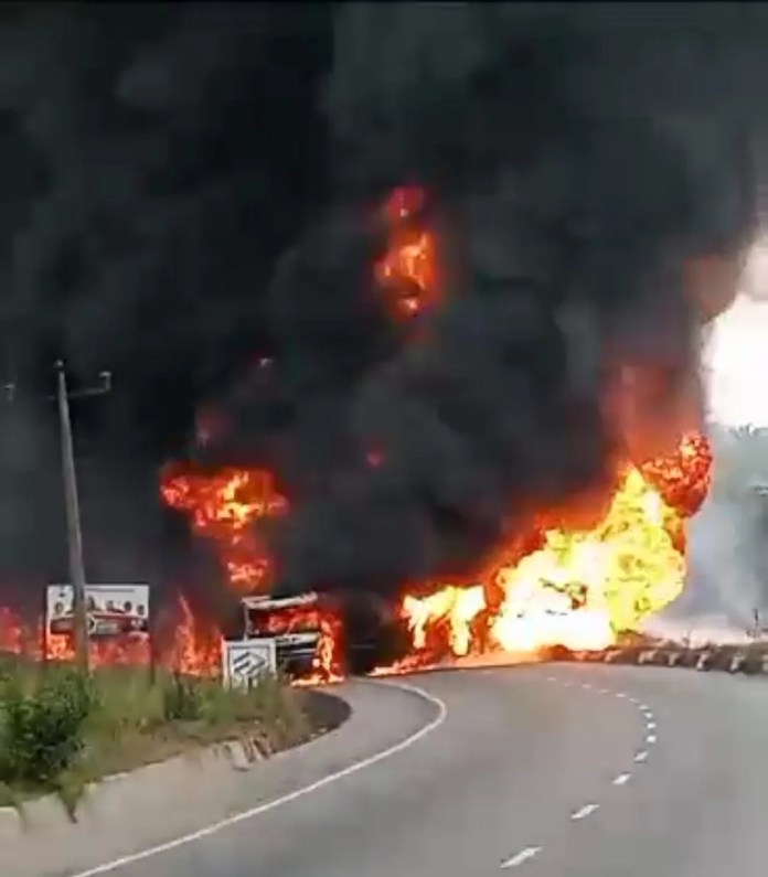 Panic as Fuel Tanker Explodes in Lagos - Trek AfricaTrek Africa