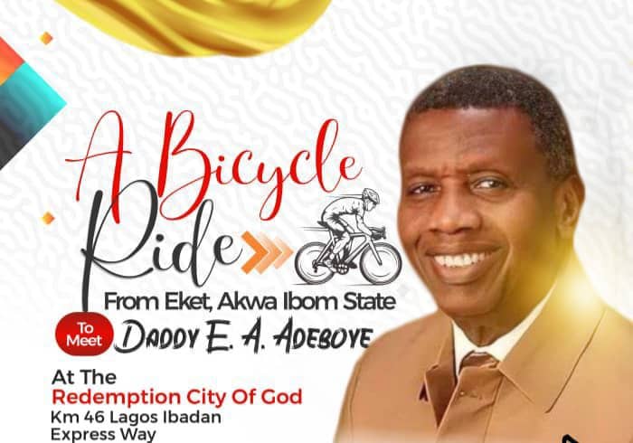 Man To Ride Bicycle From Akwa Ibom To RCCG Redemption City In Lagos For ...