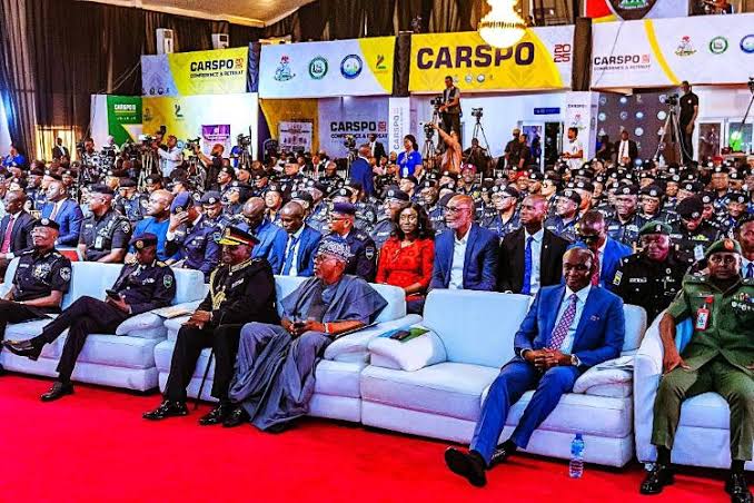 President Tinubu seeks security agencies’ synergy for effective crime-fighting at Senior Police ...