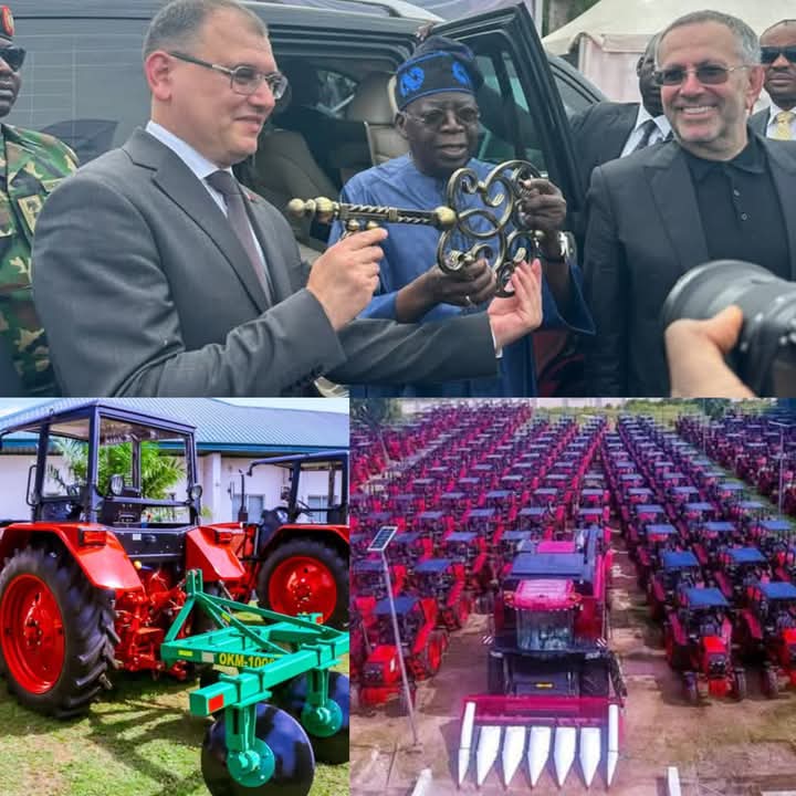 President Tinubu launches 2,000 tractors, 9,072 specialized farming ...
